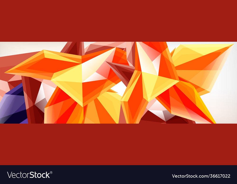 3d triangles and pyramids abstract Royalty Free Vector Image