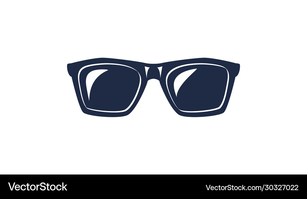 Geek glasses isolated icon Royalty Free Vector Image