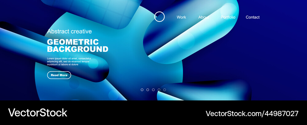 Abstract background for your landing page design Vector Image
