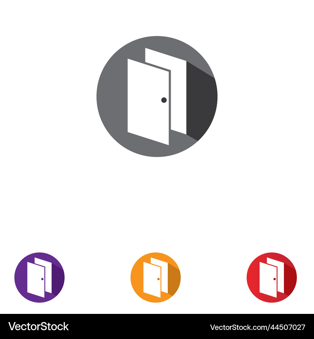 Door logo and symbol Royalty Free Vector Image