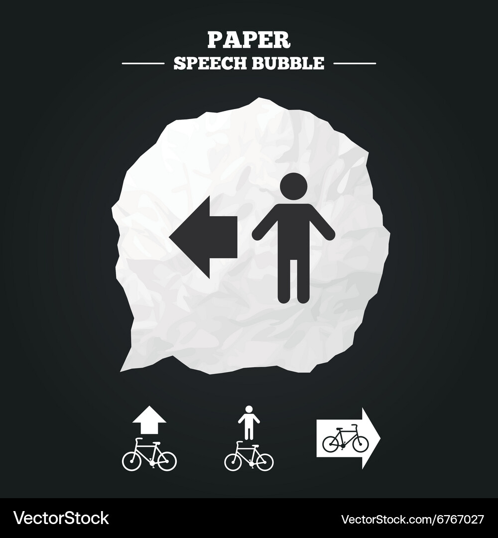 Pedestrian road icon bicycle path trail sign Vector Image