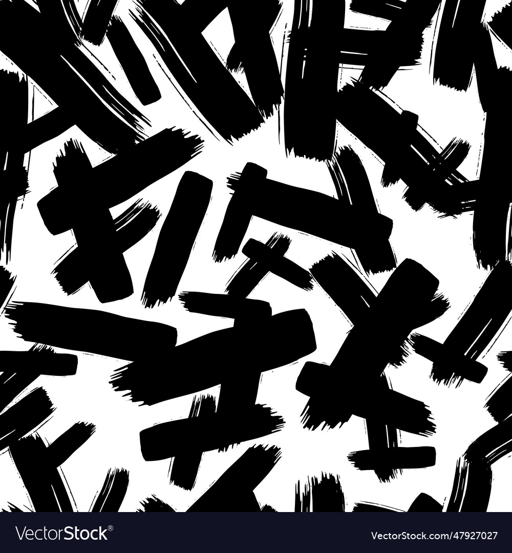 Seamless pattern with hand drawn scribble smears Vector Image