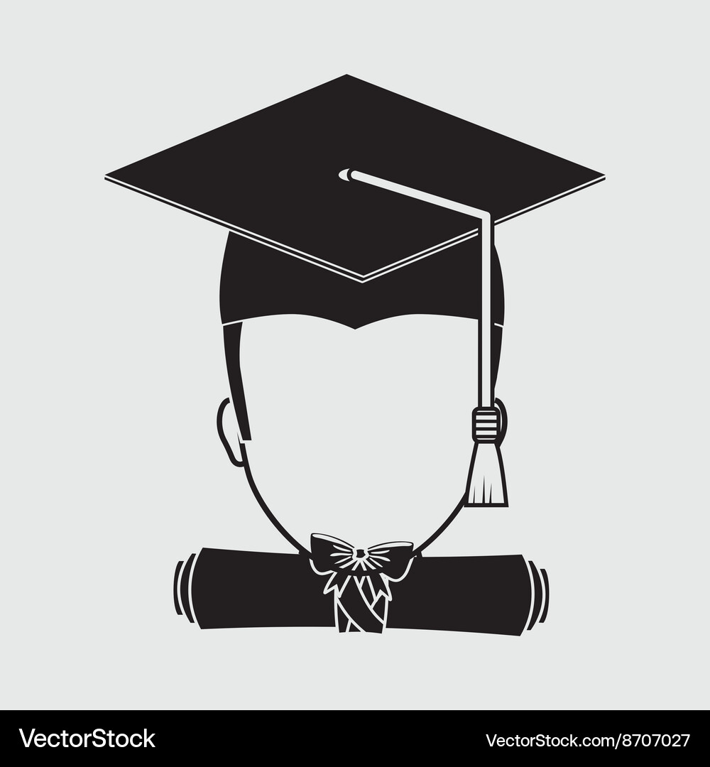 University design graduation and education Vector Image