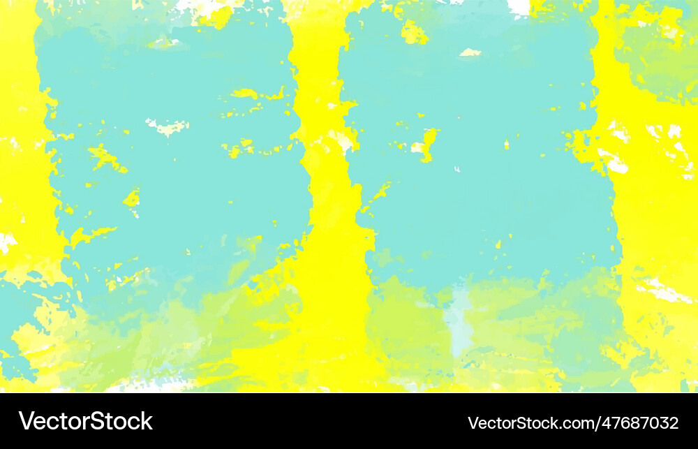 Abstract yellow and blue watercolor Royalty Free Vector