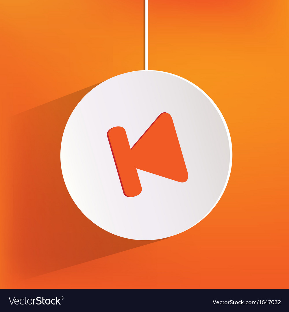 Back track web icon Royalty Free Vector Image - VectorStock