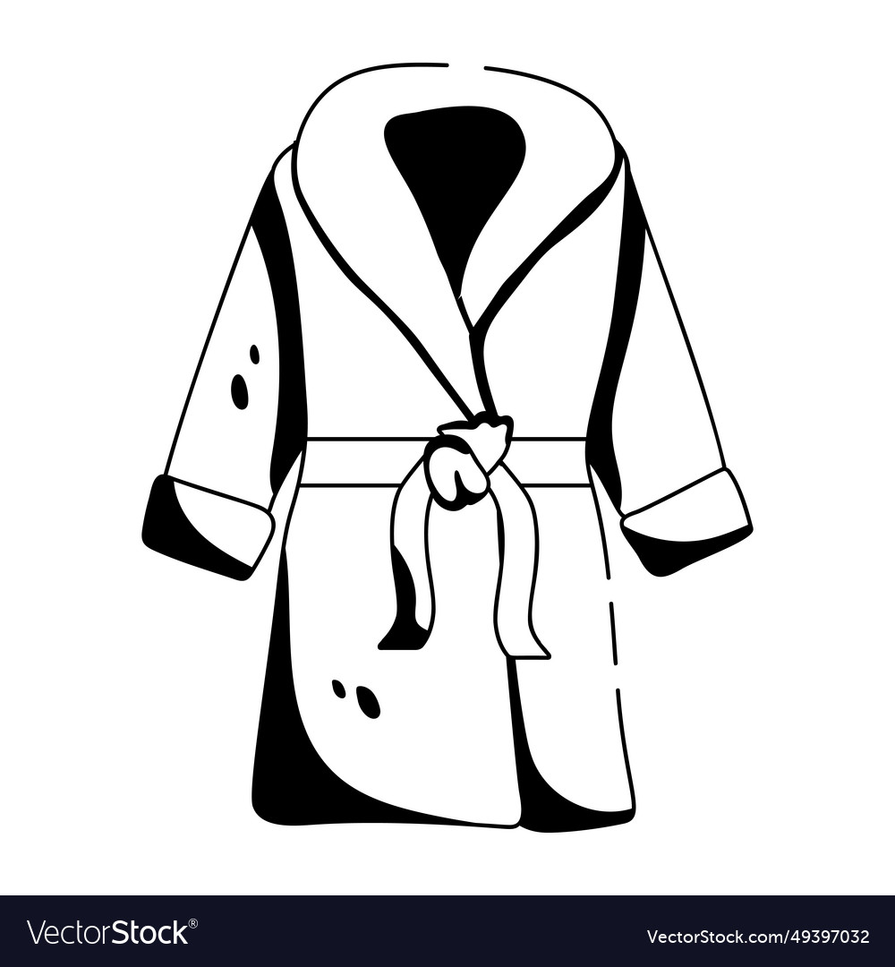 Bathrobe Royalty Free Vector Image - VectorStock