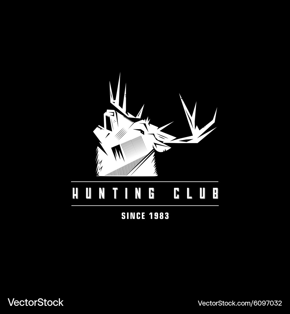 Black and white monochrome emblem symbol Vector Image