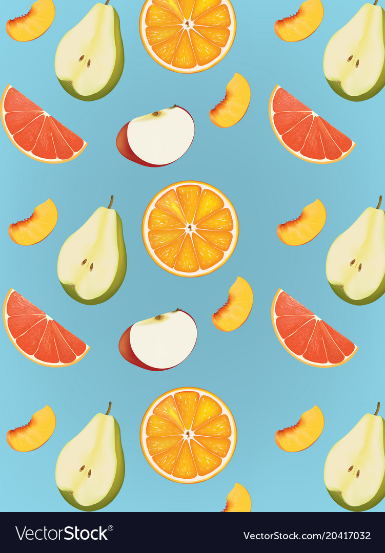 Fruits background Royalty Free Vector Image - VectorStock
