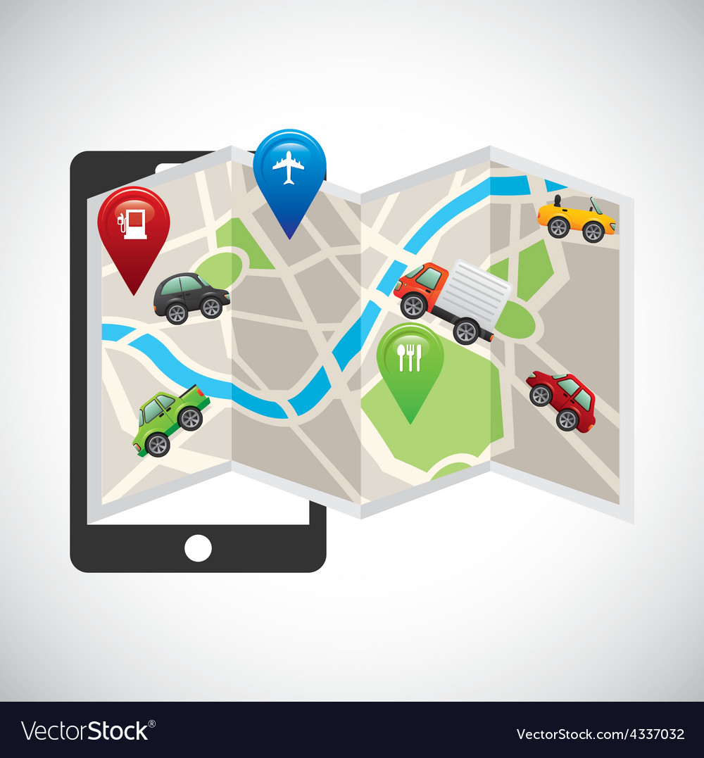 Gps concept Royalty Free Vector Image - VectorStock