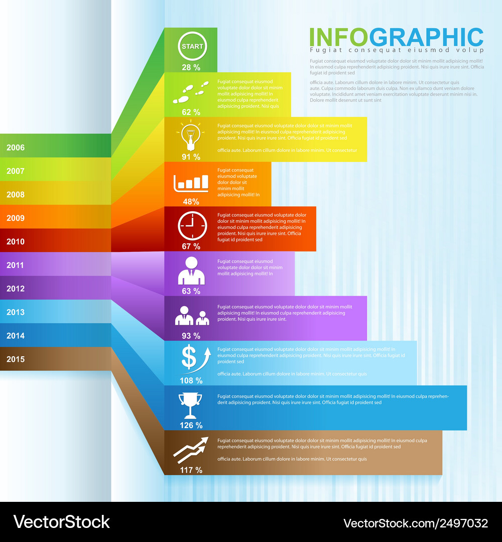 Infographic grow business 02 Royalty Free Vector Image