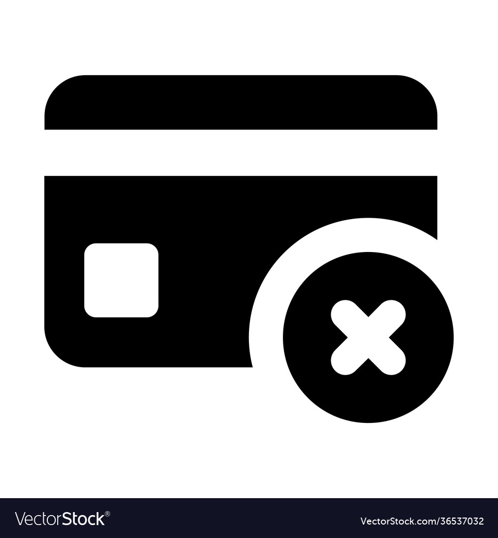 Payment failure Royalty Free Vector Image - VectorStock