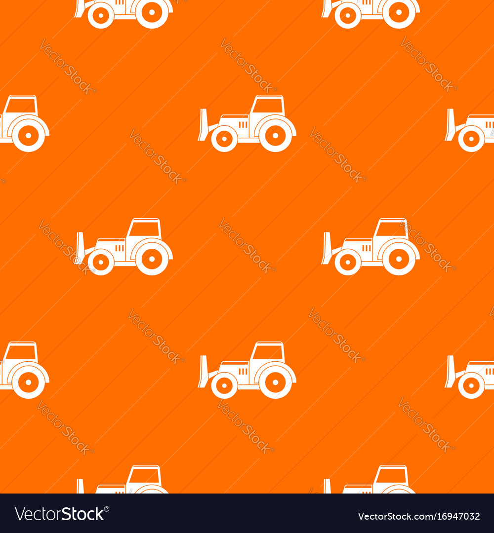 Skid steer loader pattern seamless Royalty Free Vector Image