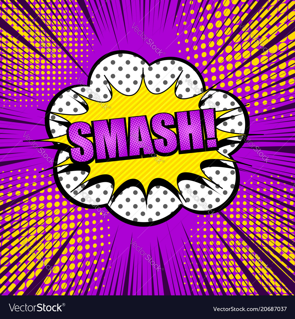 Comic bright dynamic template Royalty Free Vector Image