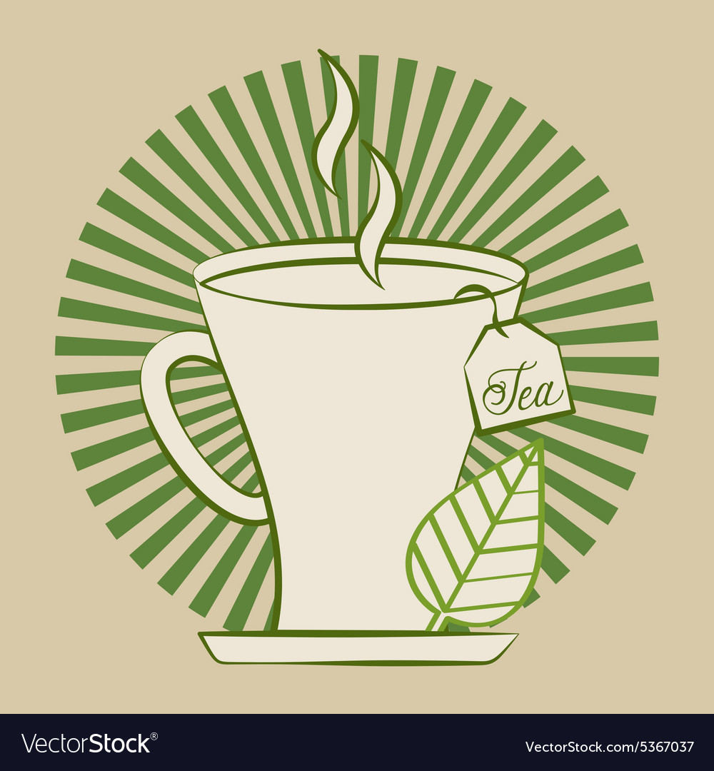 Tea time Royalty Free Vector Image - VectorStock