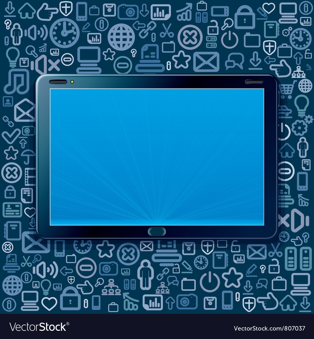 Touchpad concept Royalty Free Vector Image - VectorStock