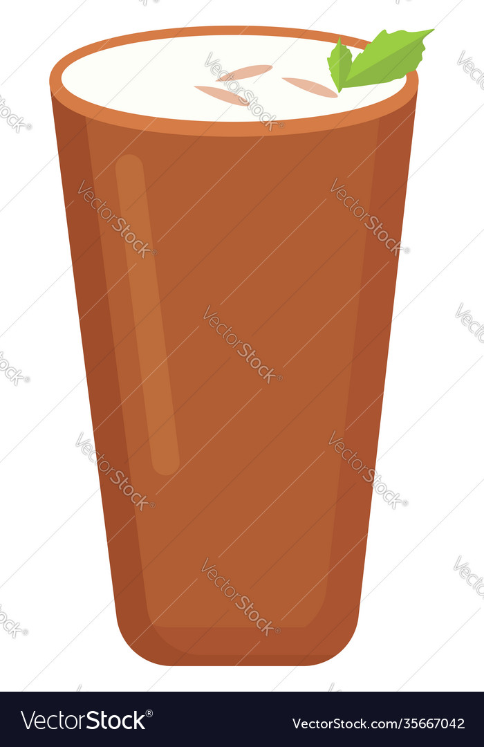 Sweet Lassi On A White Background Royalty Free Vector Image