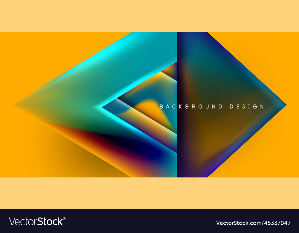 Abstract background with overlapping triangles Vector Image