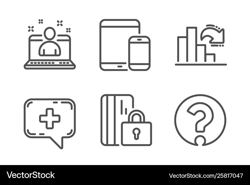 Best manager mobile devices and medical chat Vector Image