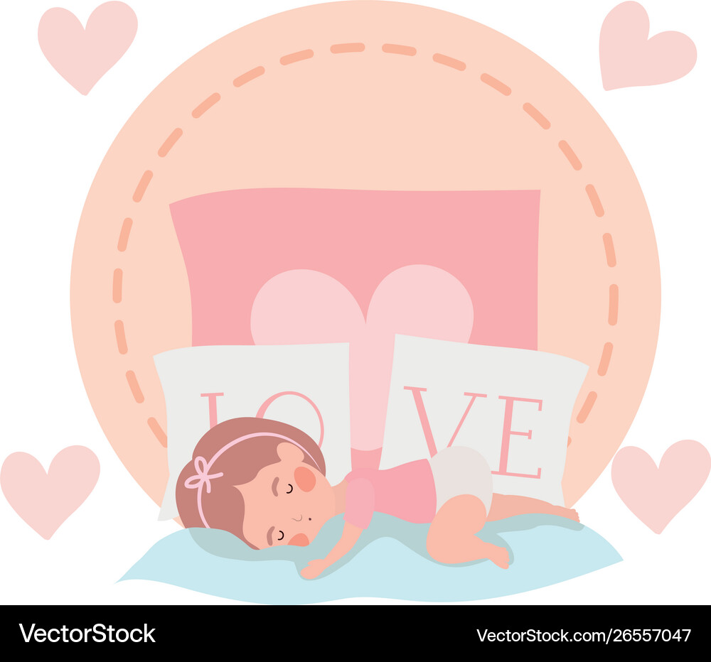 Cute baby playing avatar character Royalty Free Vector Image