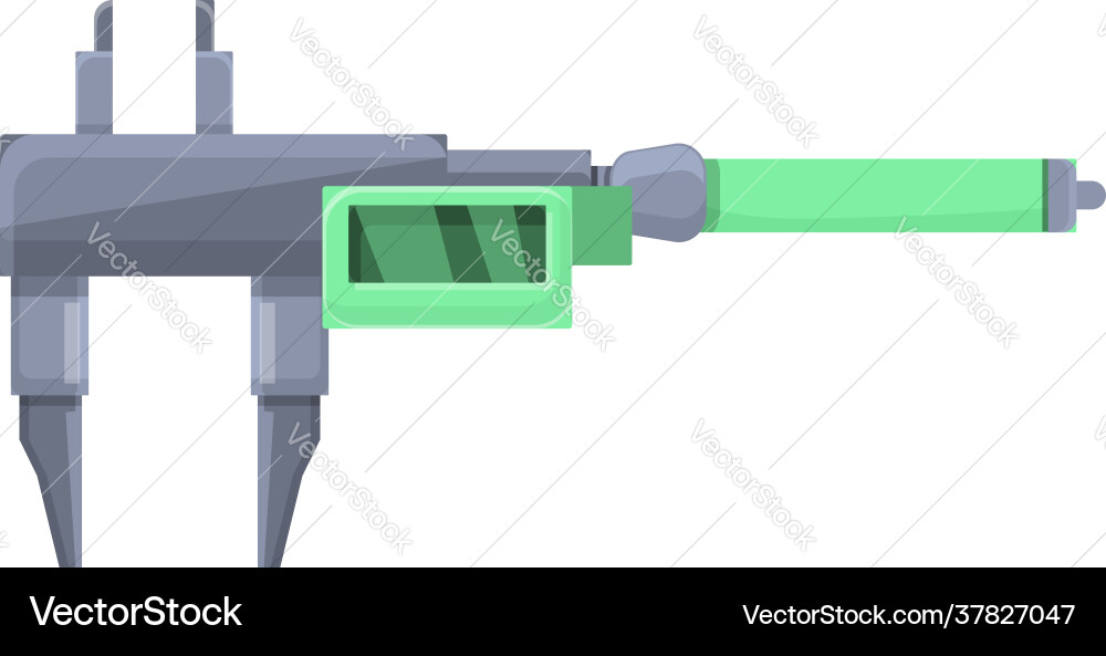 Digital micrometer instrument icon cartoon style Vector Image