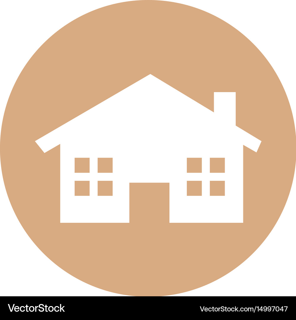 Exterior house isolated icon Royalty Free Vector Image