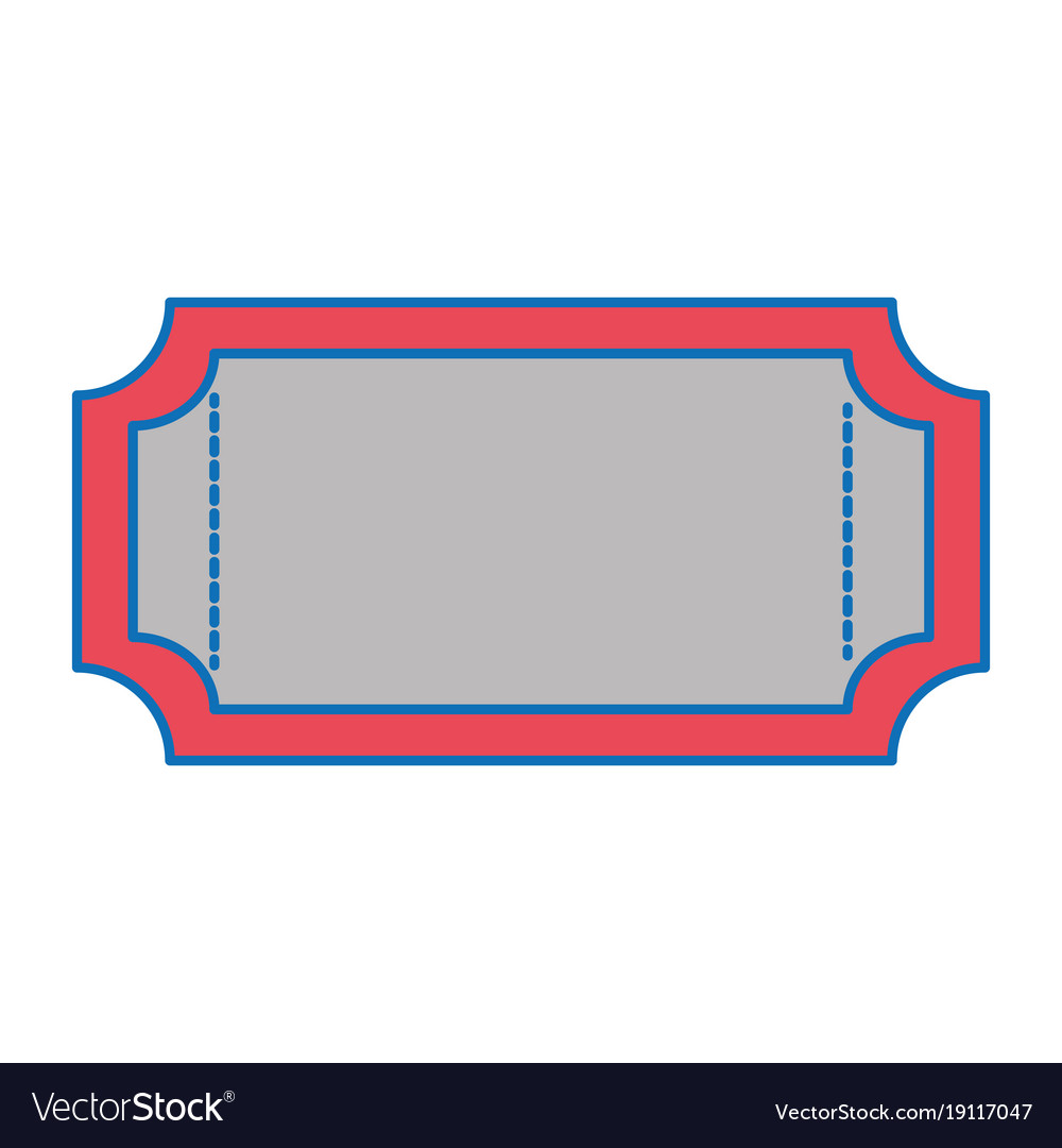Isolated ticket design Royalty Free Vector Image