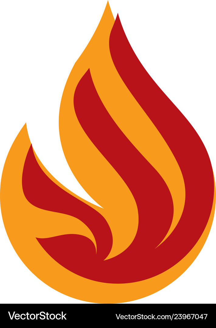 Power of burning fire nature element for use Vector Image