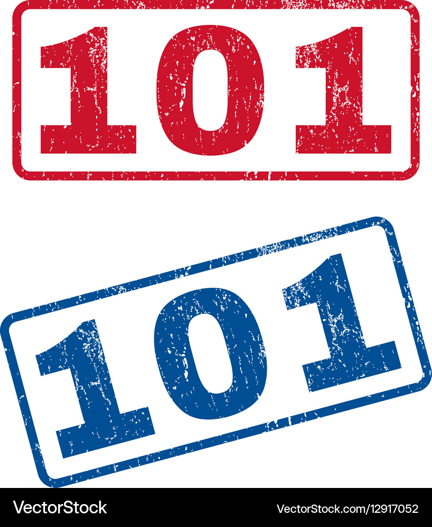 101 rubber stamps Royalty Free Vector Image - VectorStock