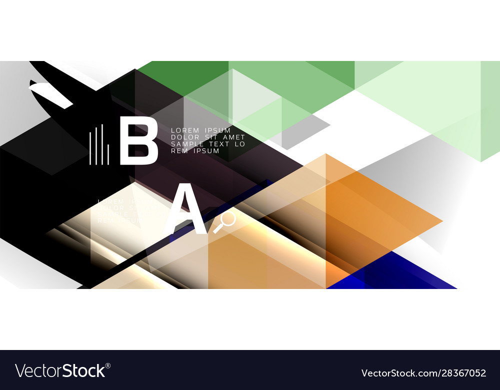 Abstract triangle pattern colorful backdrop Vector Image