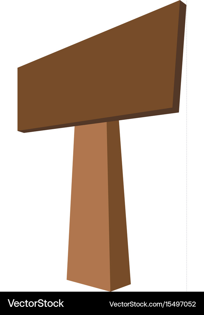 Blank wooden signpost Royalty Free Vector Image