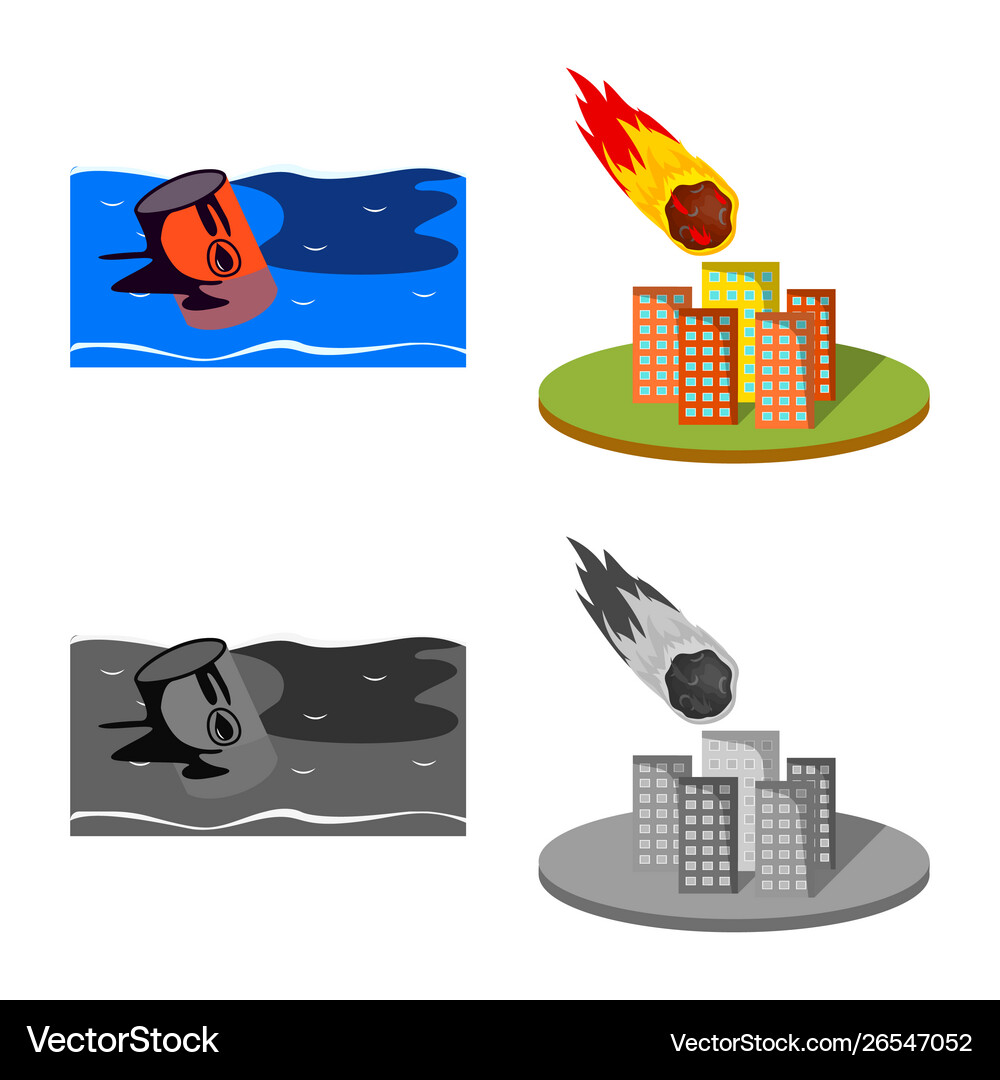Design weather and distress icon set Royalty Free Vector