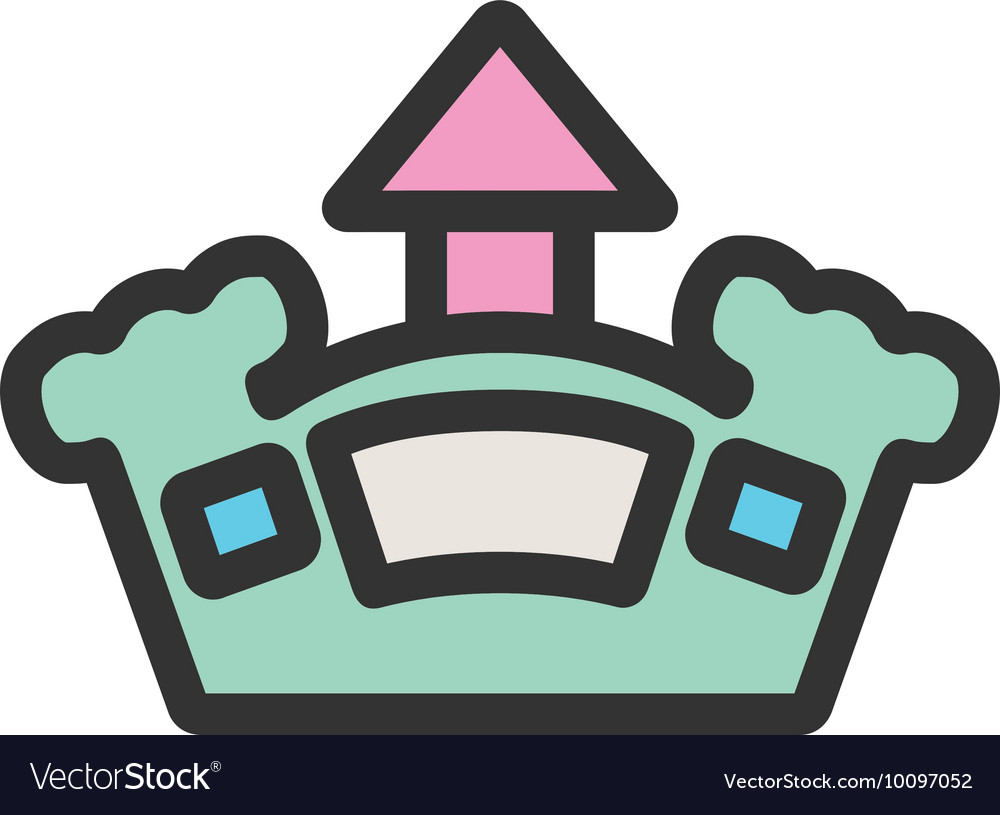 Jumping Castle Royalty Free Vector Image - VectorStock