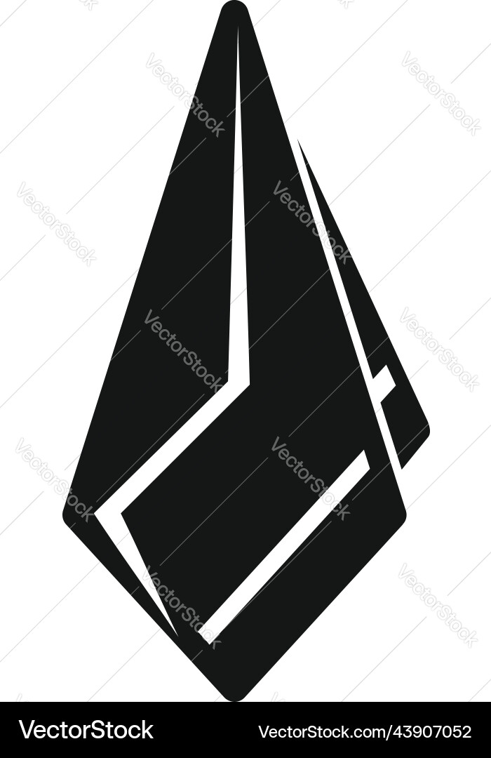 Napkin icon simple fabric paper Royalty Free Vector Image