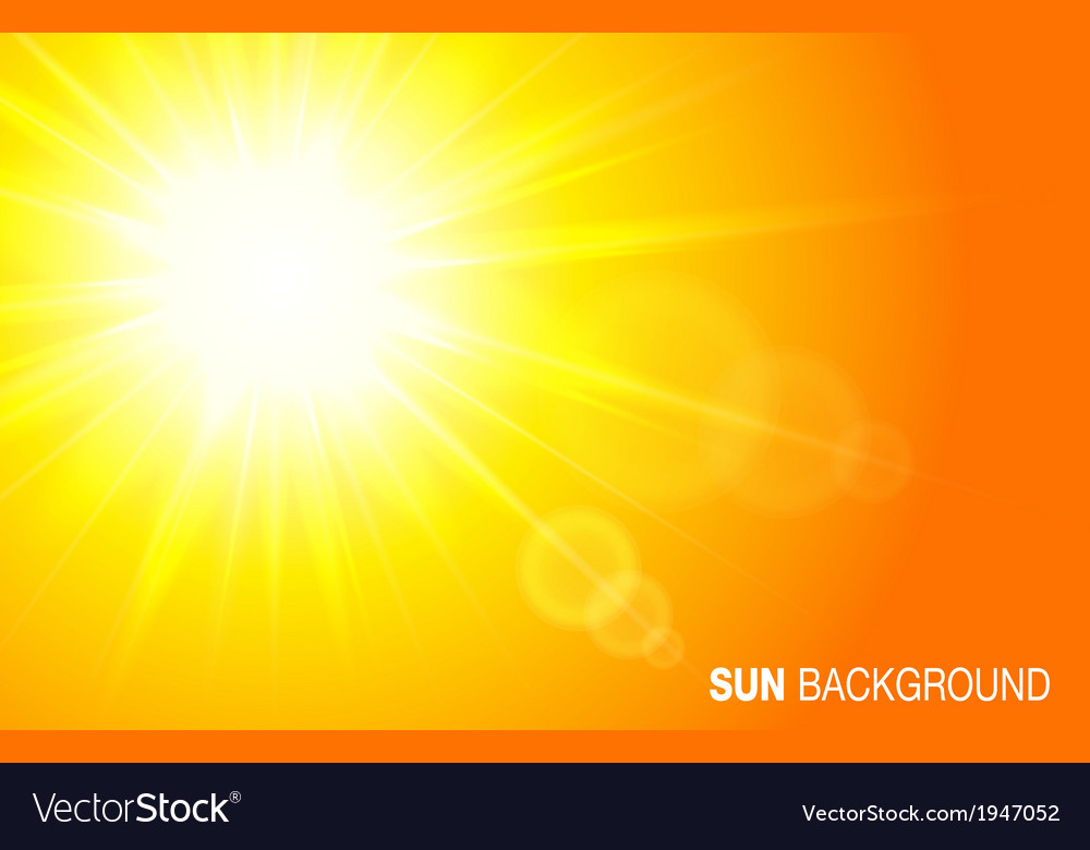 Sun background Royalty Free Vector Image - VectorStock