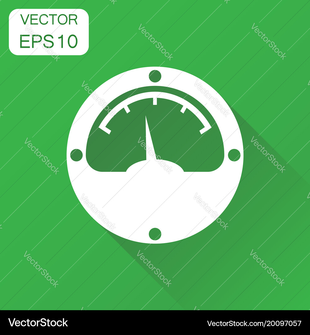 Electric meter icon business concept power meter Vector Image