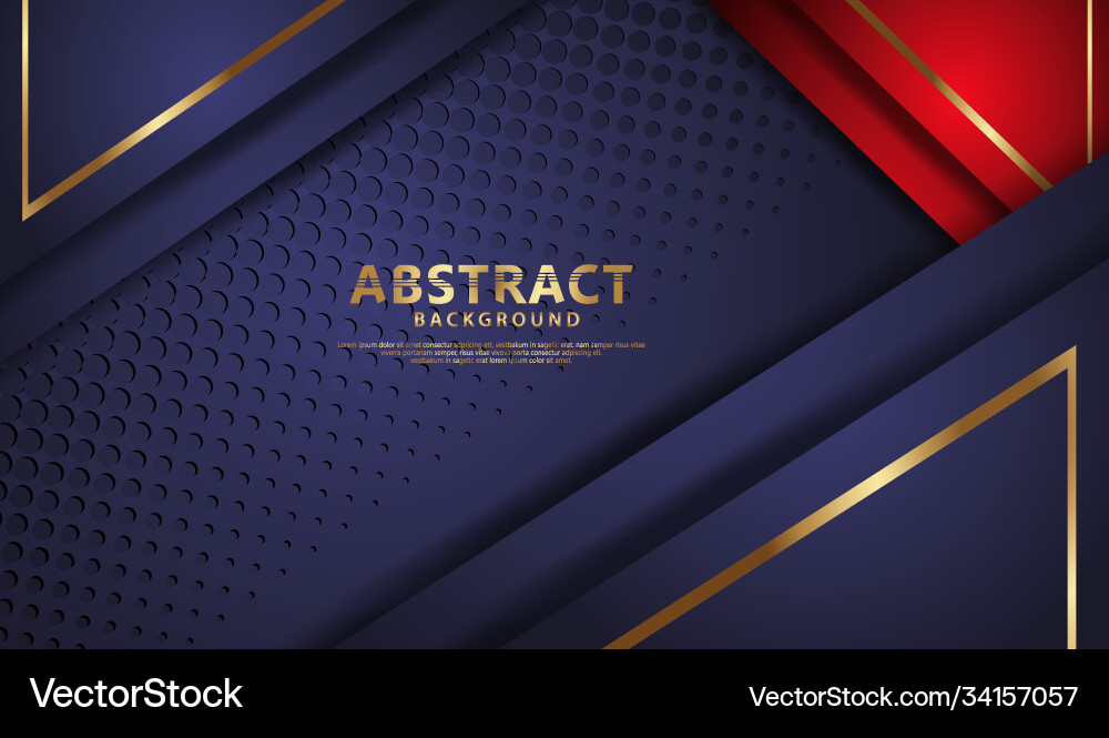 Luxury dark red and blue overlap layers background