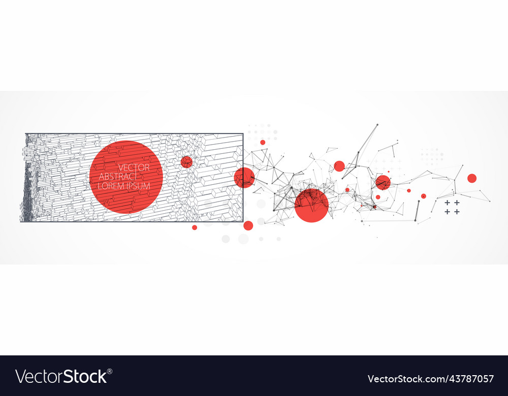 Modern square science or technology elements Vector Image