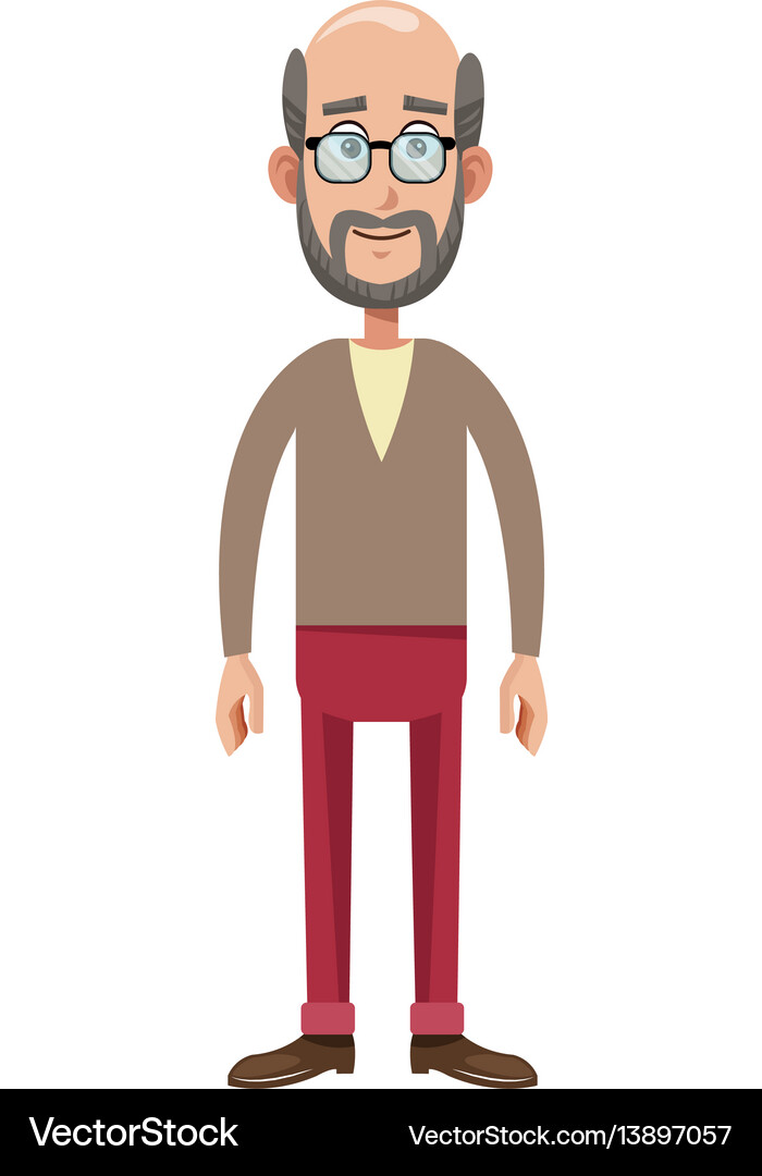 Old Man Cartoon Clip Art Vector Illustration Of Cartoon Old Man