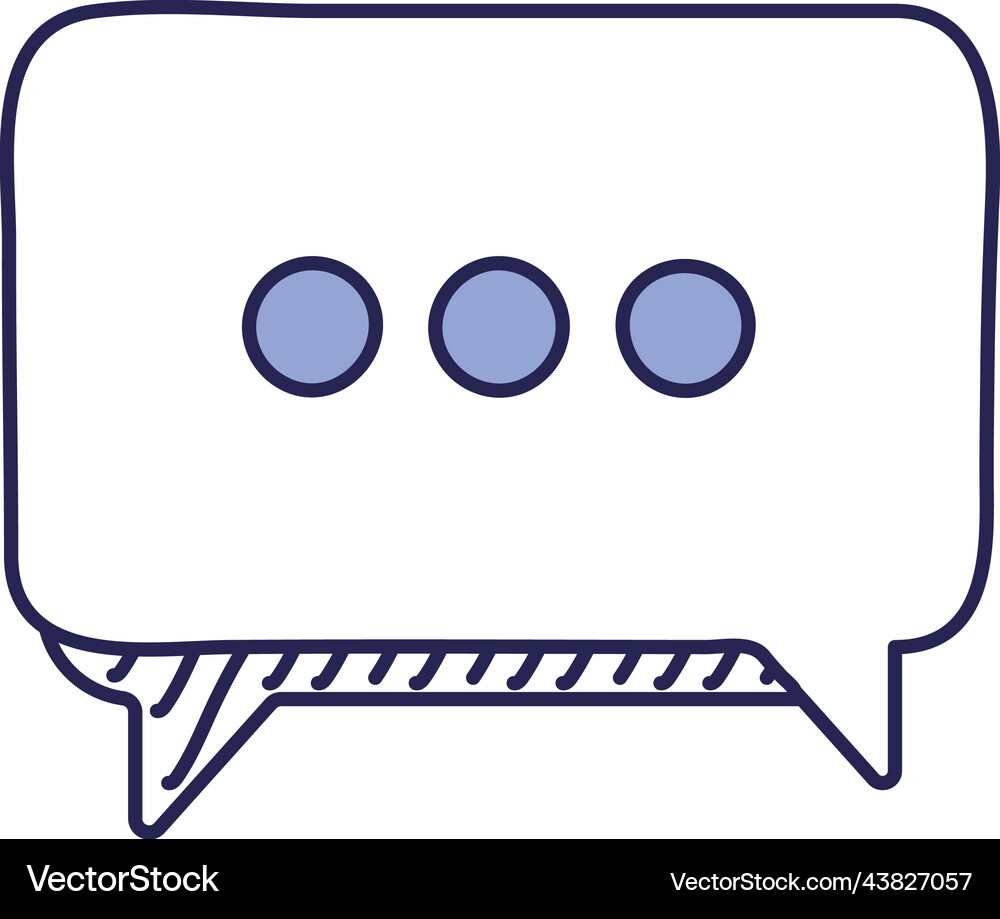 Purple speech bubble Royalty Free Vector Image