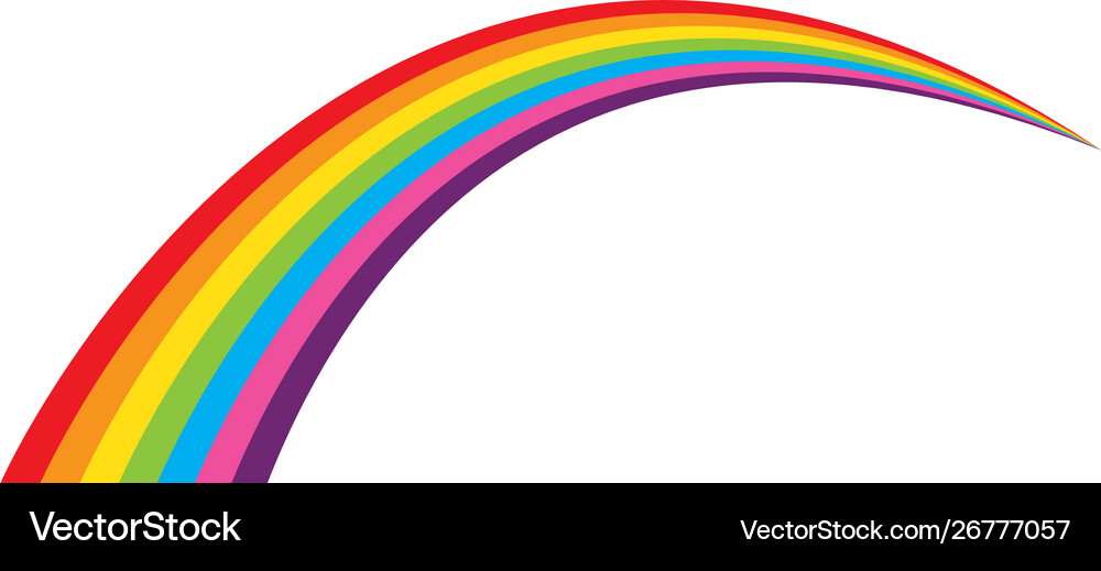Rainbow Logo Template Royalty Free Vector Image