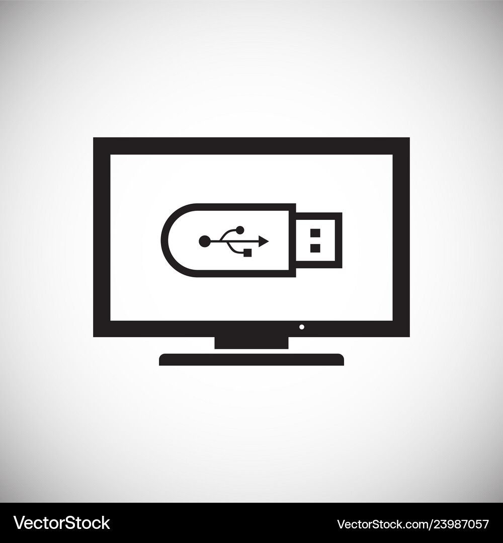 Tv icon on white background for graphic and web Vector Image