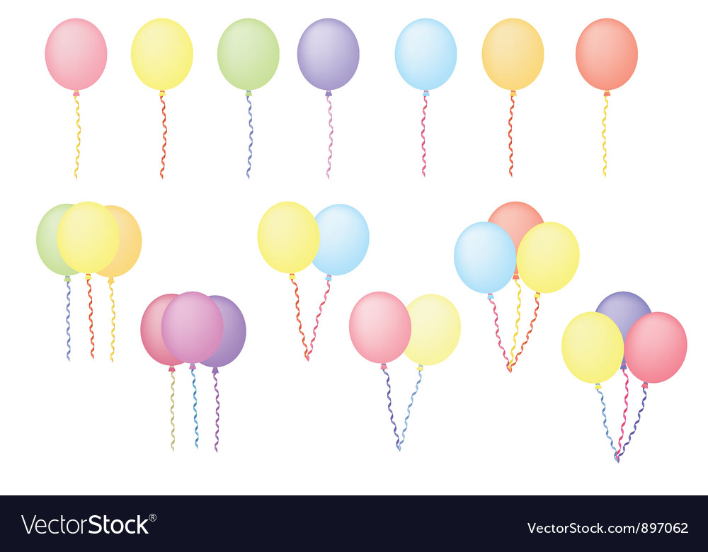 Balloons Royalty Free Vector Image - VectorStock