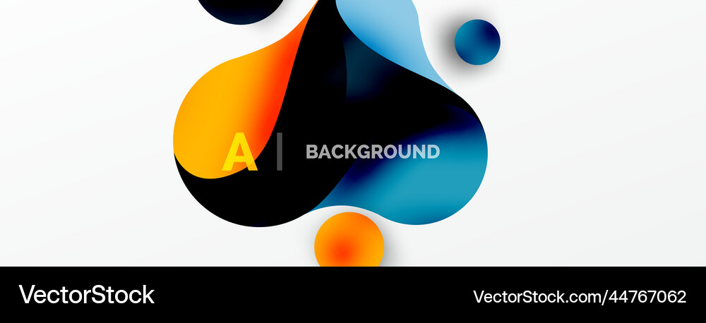 Geometric round shapes and circles abstract Vector Image