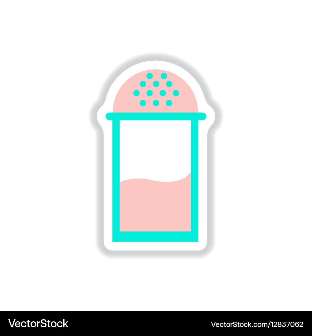 Label icon on design sticker collection salt Vector Image