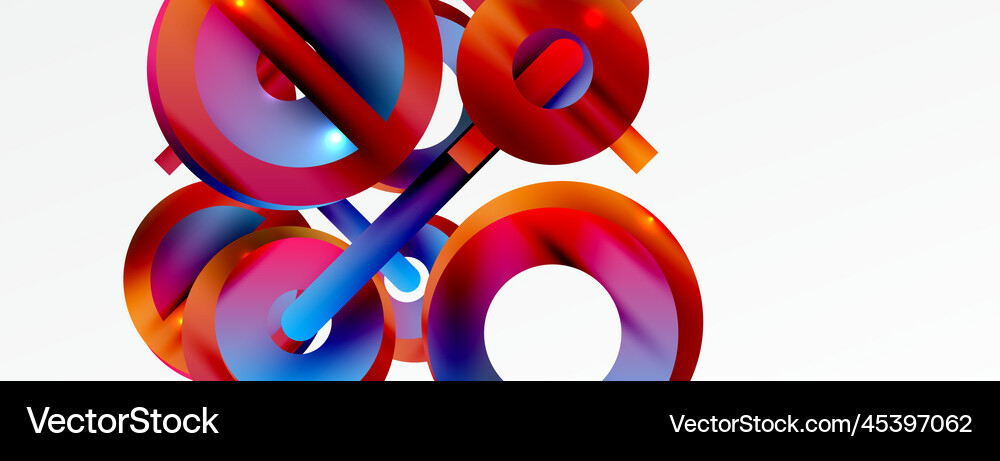 Minimal geometric abstract background circle Vector Image