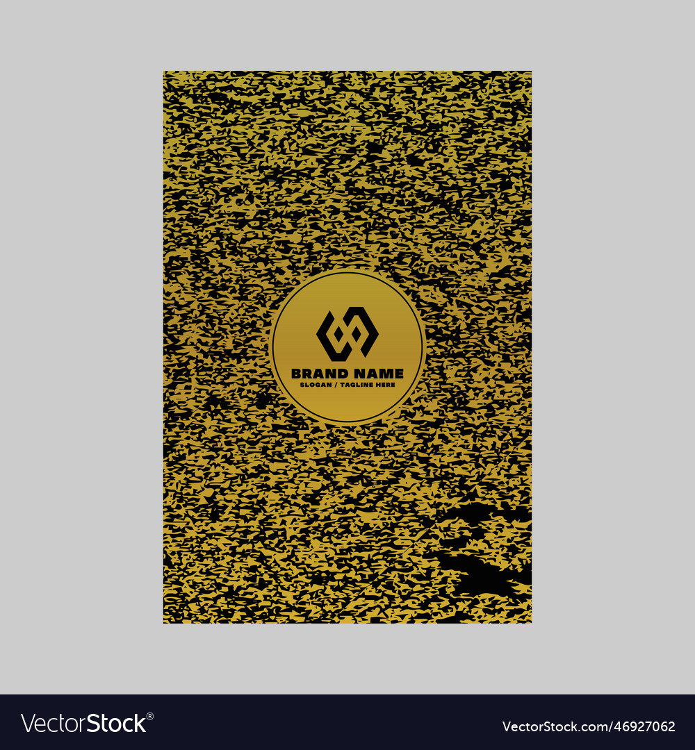 Modern poster with grain texture style Royalty Free Vector