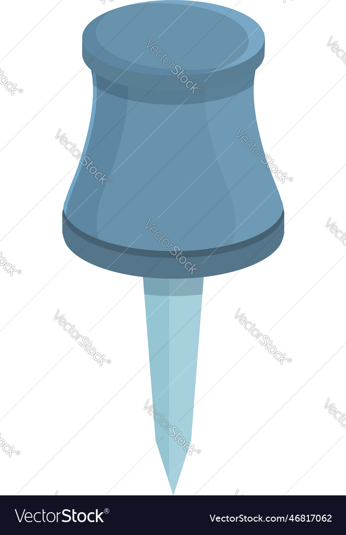 Note Push Pin Icon Cartoon Paper Board Royalty Free Vector 