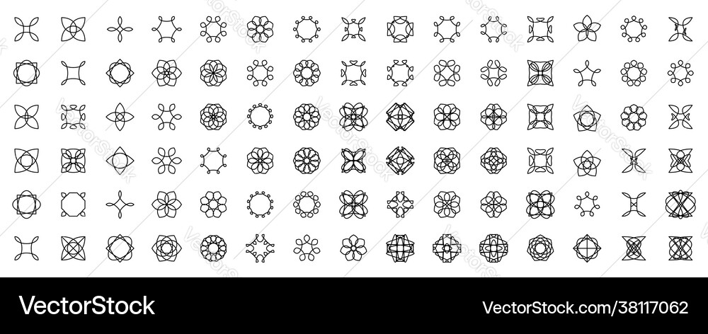 Pack decorative elements Royalty Free Vector Image