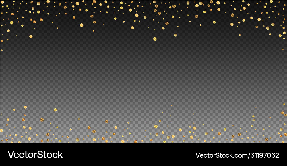 Sparse gold confetti luxury sparkling confetti sc Vector Image