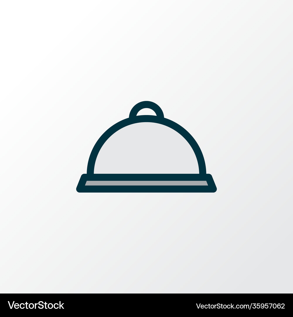 Tray icon colored line symbol premium quality Vector Image